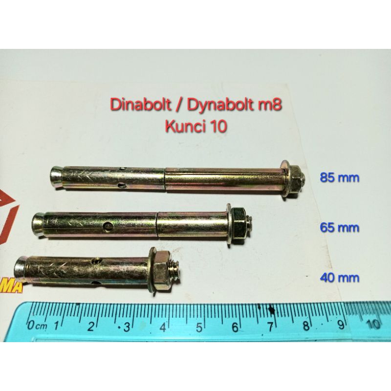 Jual Baut Dinabolt 8*40 - 65 - 85 / Baut tanam tembok / beton ...