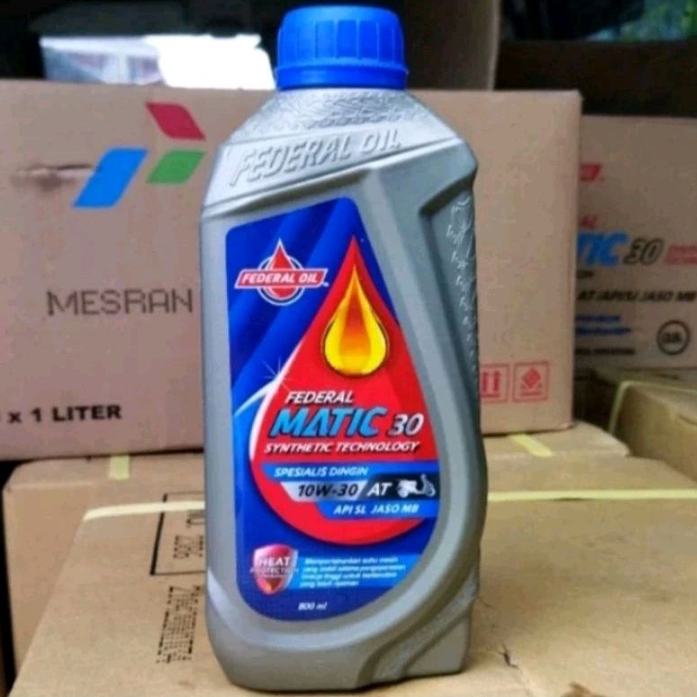 Jual Oli Federal Matic SAE 10W-30 Spesialis Pendingin Matic 800ml ...