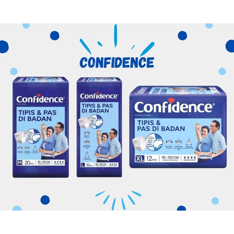 Jual Confidence premium pants kemasan baru M20, L16, XL12 | Shopee ...