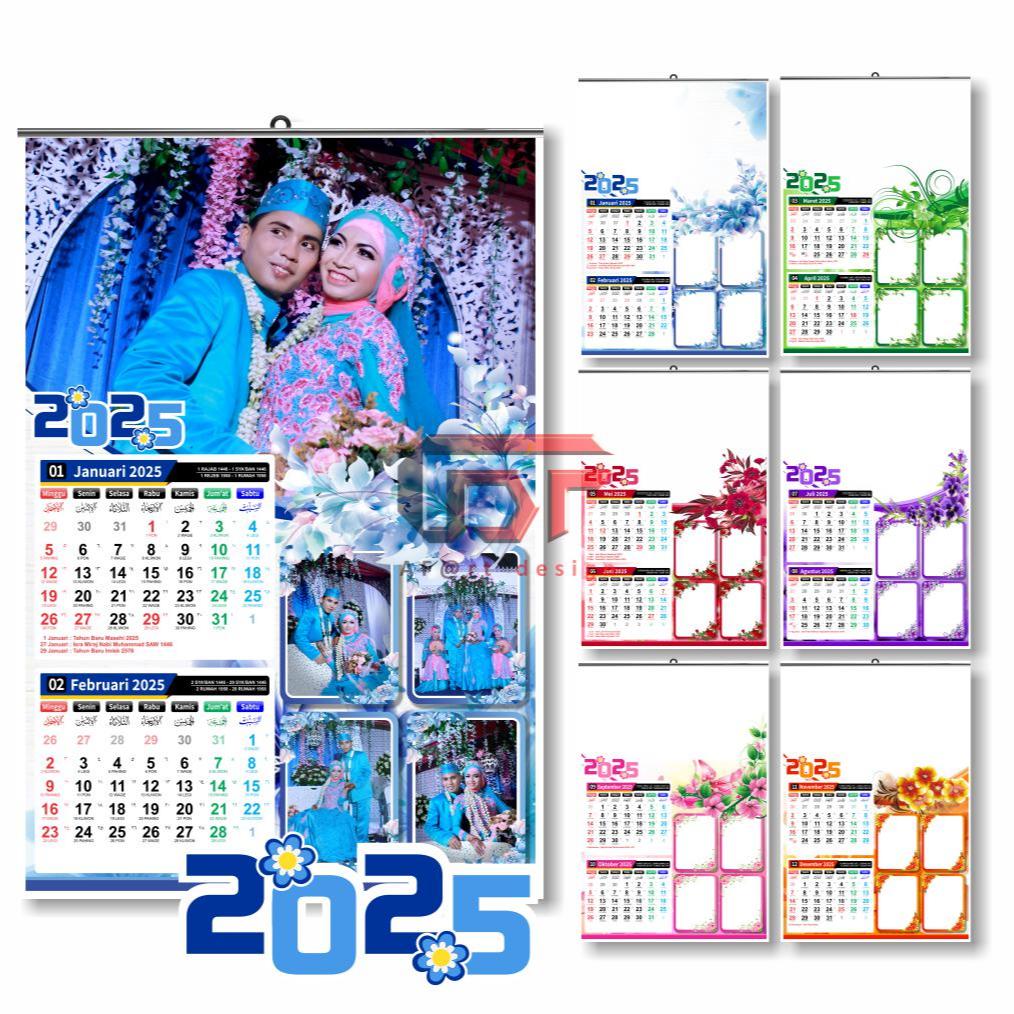 Jual Kalender Dinding 2026 Custom Free Design Pilih sesuka hati TANPA ...