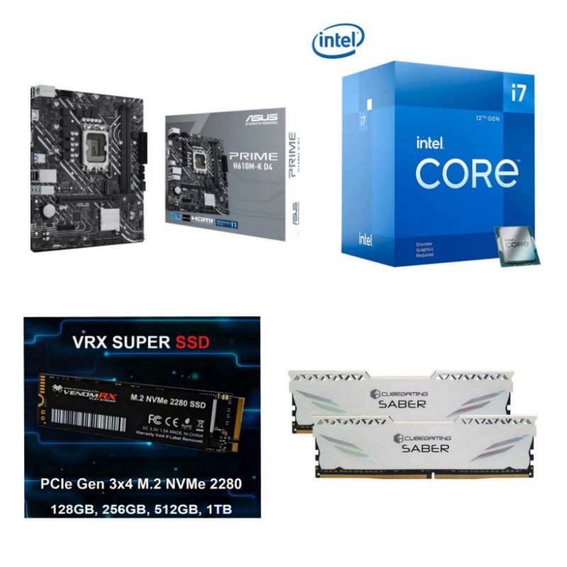 Jual Paket Processor Intel Core i7 12700F Box LGA 1700 DDR4 Gen 12 NVME H610 | Shopee Indonesia