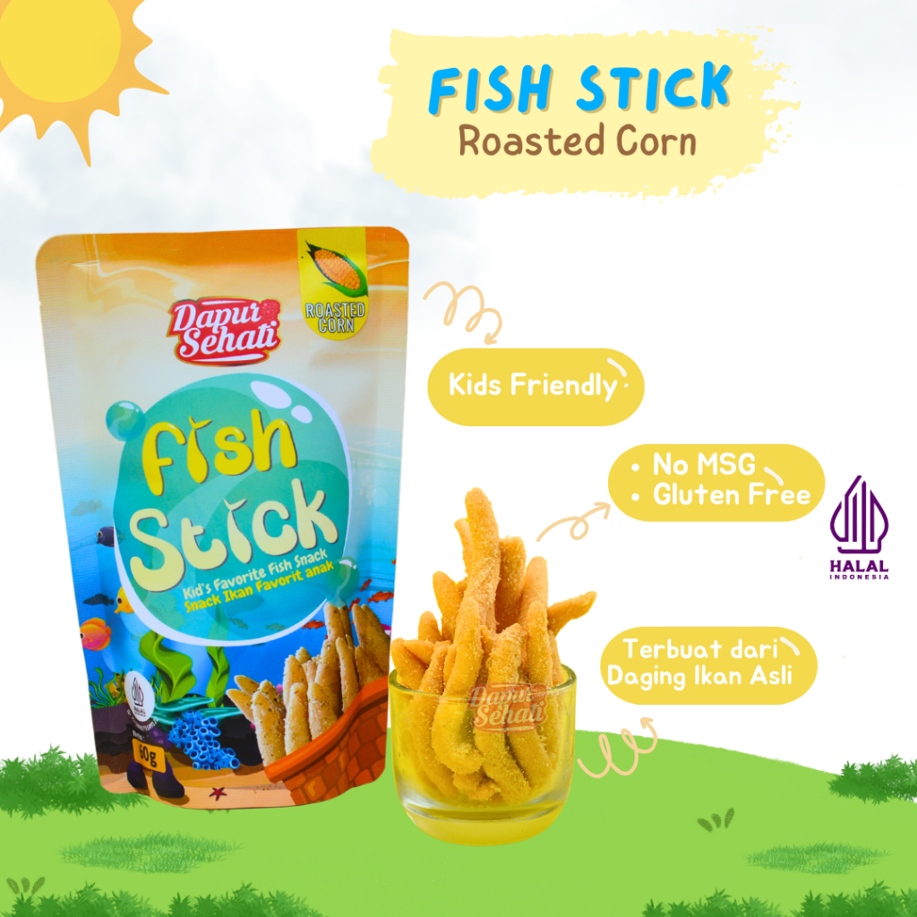 Jual FISH STICK - Dapur Sehati Stik Ikan Laut 60g Cemilan Anak Sehat ...