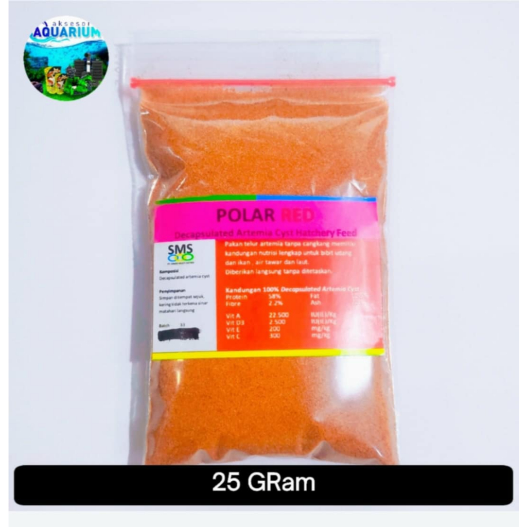 Jual POLAR Red - Pakan Ikan Artemia Instant Tanpa Cangkang | Shopee ...