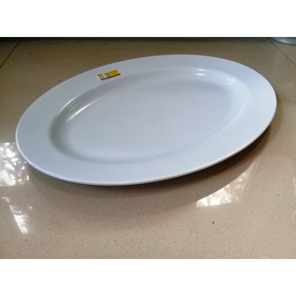 Jual Piring Oval Jumbo Besar Melamin Premium Golden Dragon 17" Anti ...