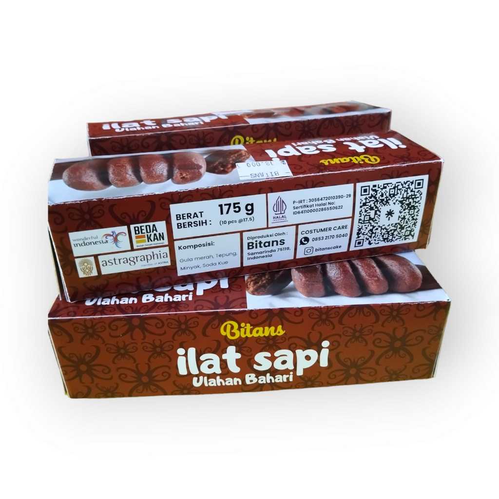 Jual [PAKET 5 KOTAK] Bitans Kue Ilat Sapi khas Samarinda Oleh Oleh ...