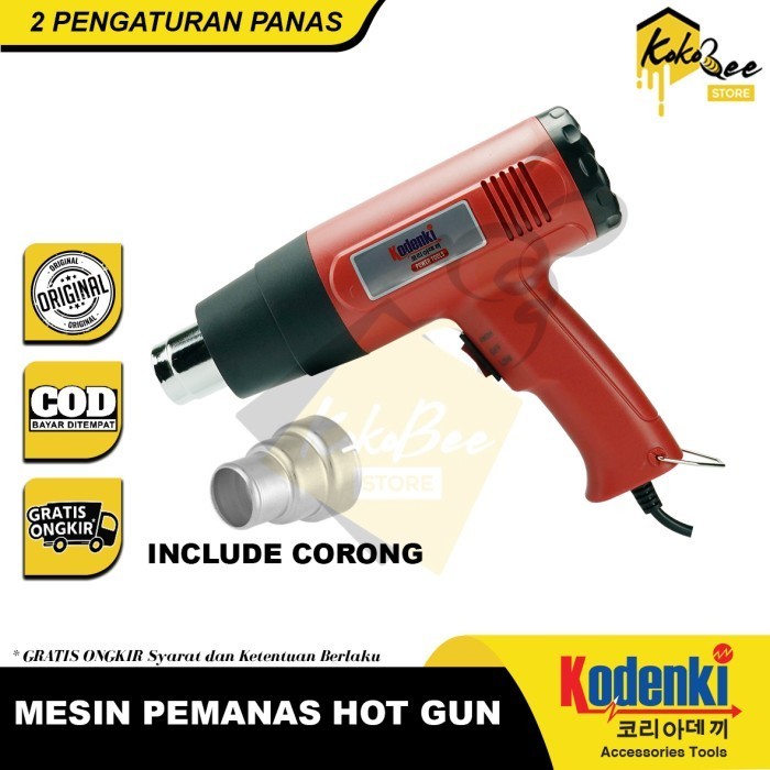 Jual KODENKI Mesin Heatgun Hotgun Pemanas Air Hot gun Heat Gun 1500 ...
