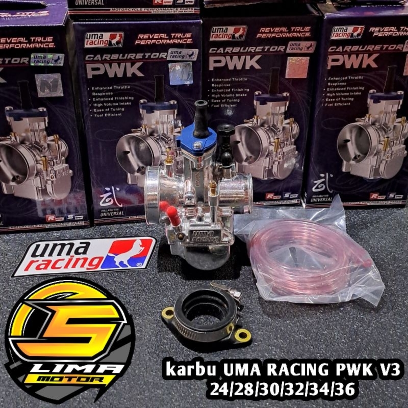 Jual Karbu karburator UMA Racing PWK V3 V 3 24 28 30 32 34 36 | Shopee ...