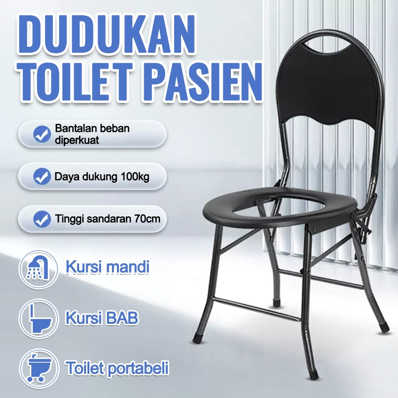Jual LYSASHOP Kursi Toilet Duduk WC Portable Bagi Orang Tua Lansia ...