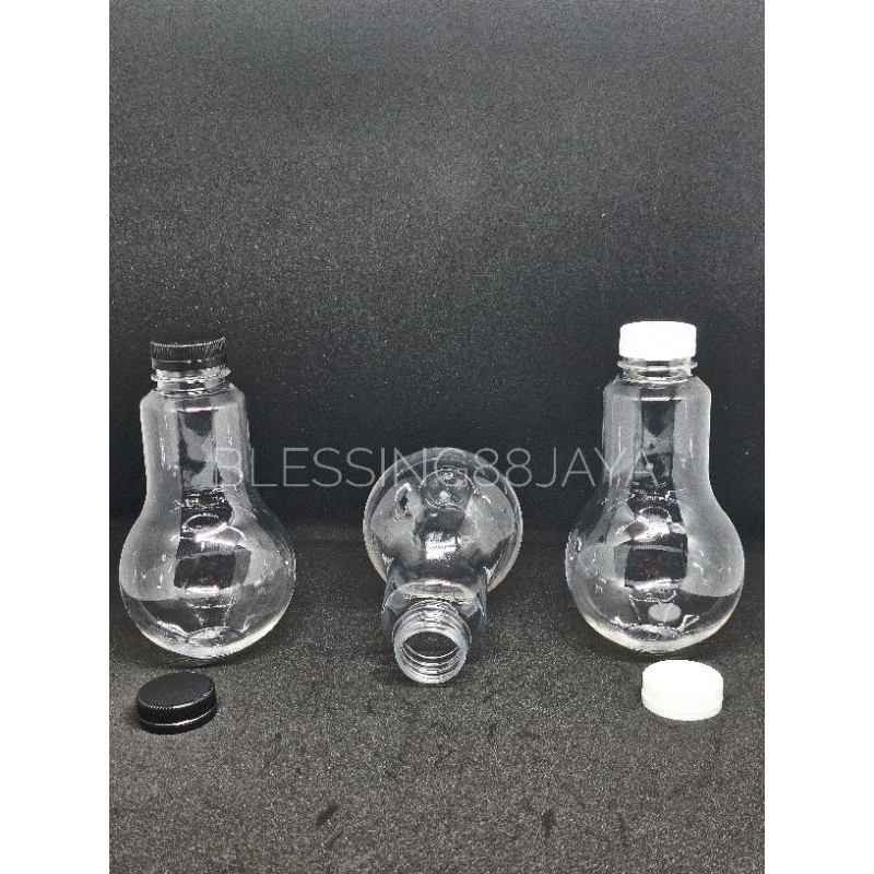 Jual Botol Bohlam 300 ml (24gram) / Botol Lampu 300 ml / Botol Plastik ...