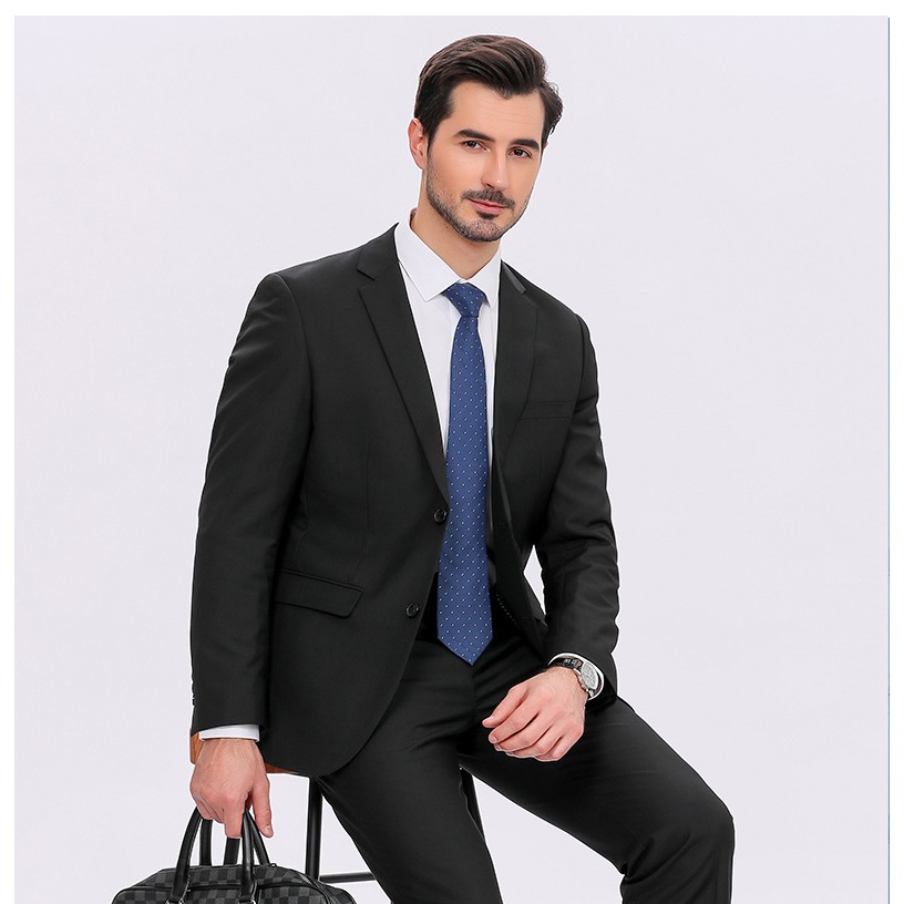 Jual Jas Pria Formal Vali Slim Fit Hitam Terbaru Kancing 2 Bahan High ...