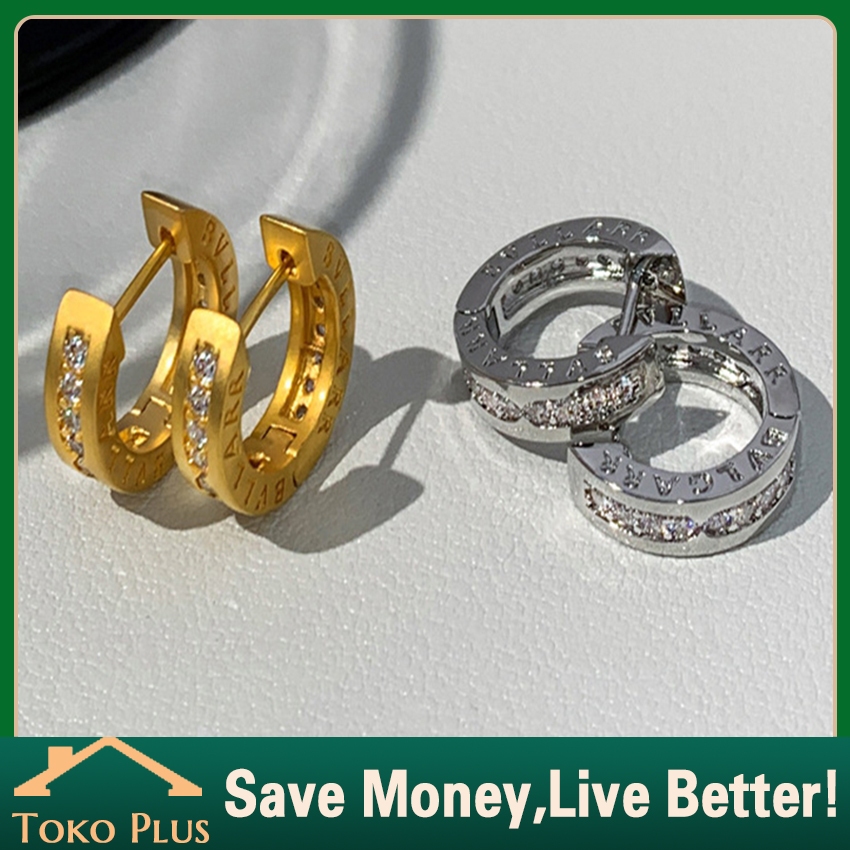 Jual 1 Pasang Anting Hoop Titanium Wanita dan Pria Anti Karat Anting ...