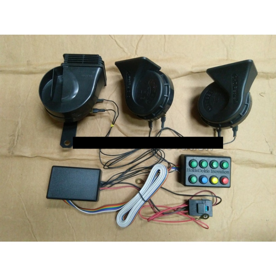 Jual Paket modul telolet digital HDi 8 tombol 3 klakson | Shopee Indonesia