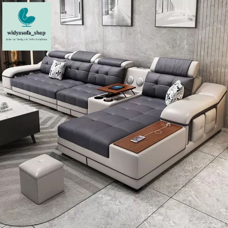 Jual Sofa Letter L Shape Full Set Sofa Modern Model Terbaru Berkualitas ...