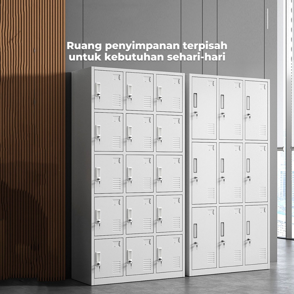 Jual Homedoki Loker Besi Locker / Lemari Pakaian Multi Pintu / Steel ...