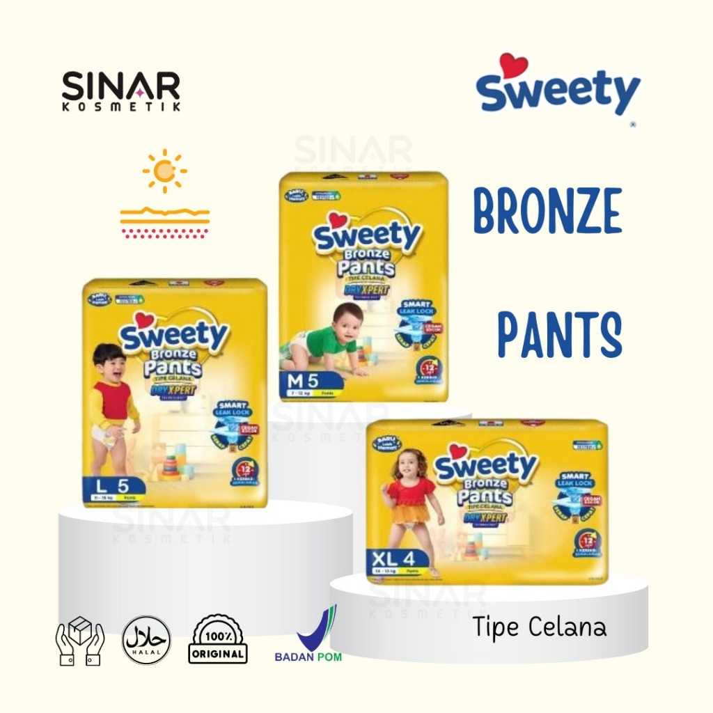 Jual Sweety Bronze Pants Dry Xpert L5 - M5 - XL4 | Popok Bayi Sekali ...
