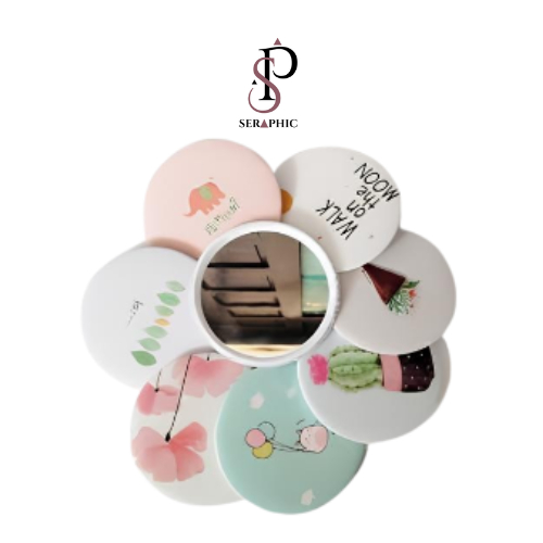 Jual SERAPHIC - KACA BULAT MINI - CERMIN BULAT KECIL - KACA TRAVEL SIZE ...