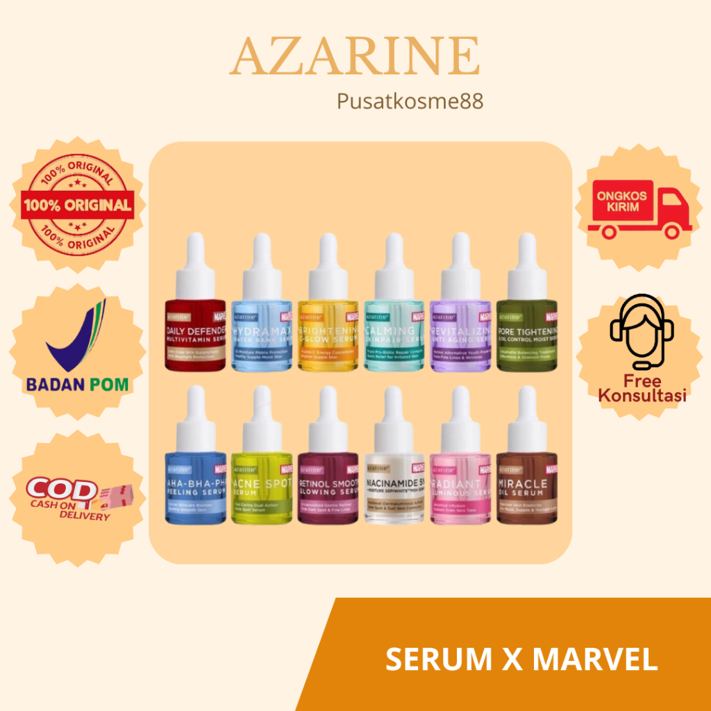 Jual Azarine Marvel Superhero Serum Series 20ml | Serum Marvel | Shopee ...