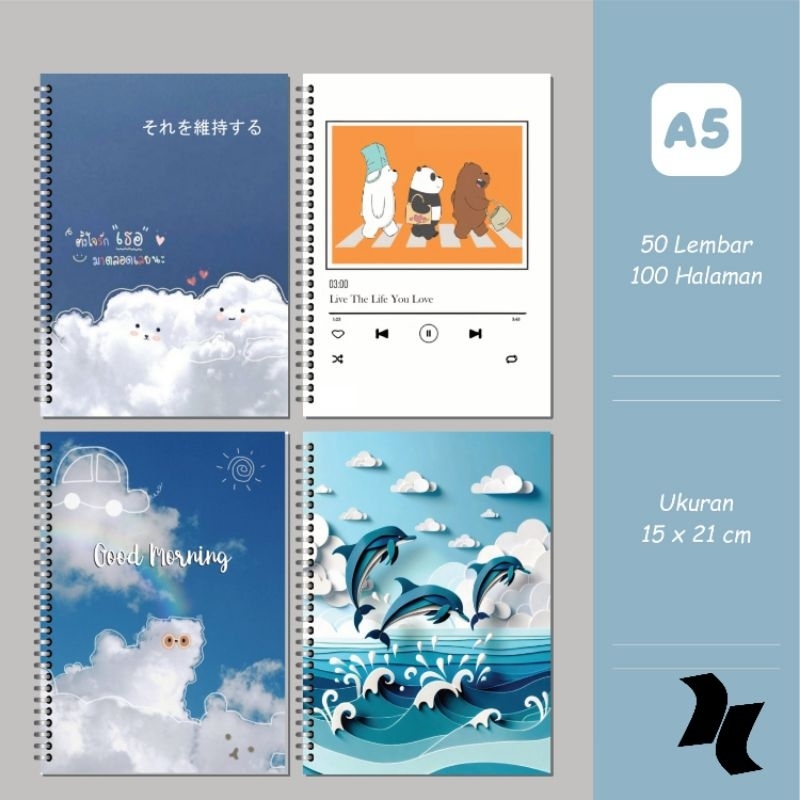 Jual (HNC) Notebook Diary Agenda Buku Catatan A5 | Shopee Indonesia