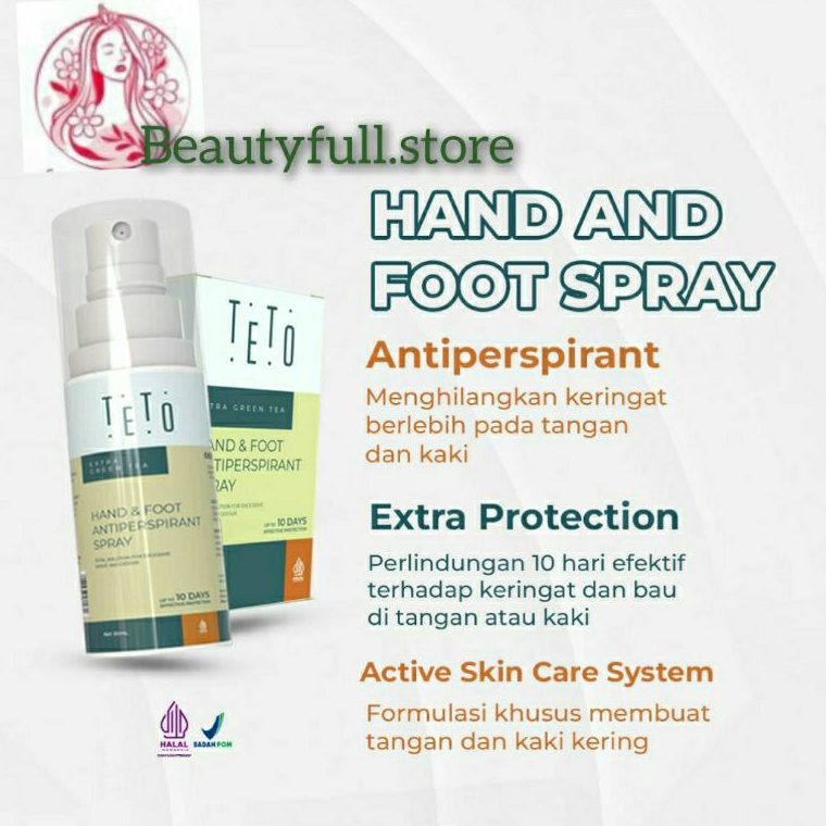 Jual BTS Teto Hand and Foot Spray 3ml yang mengurangi keringat bau ...