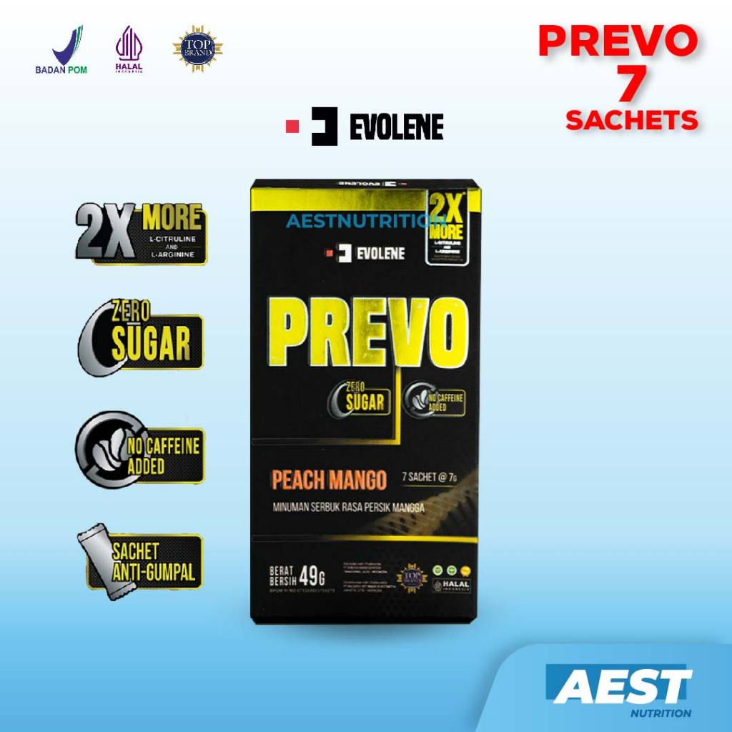 Jual Evolene Prevo Pre Workout Kemasan 7 Sachet PWO | Shopee Indonesia