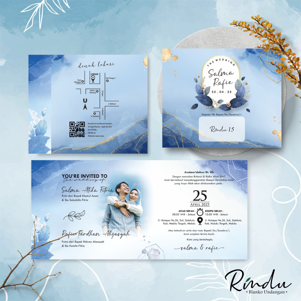 Jual CETAK UNDANGAN PERNIKAHAN MURAH/CETAK KARTU UNDANGAN NIKAH/KARTU ...