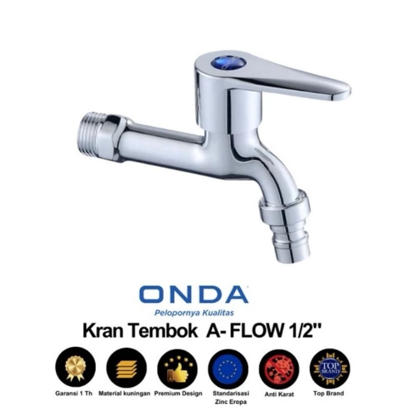 Jual Keran Kran Air ONDA A FLOW Selang Mesin Cuci Bak Mandi Taman ...