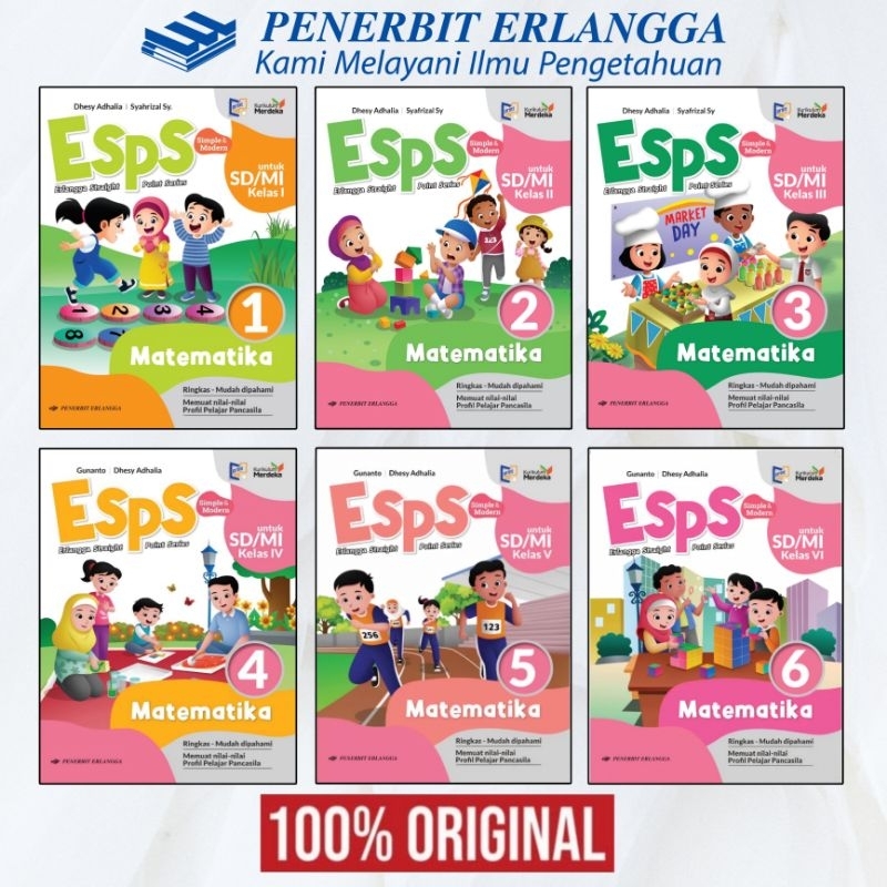 Jual ESPS Matematika untuk SD/MI Kelas 1 2 3 4 5 6 - Penerbit Erlangga | Shopee Indonesia