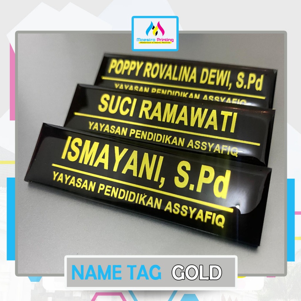 Jual BAD NAMA DADA GOLD/SILVER RESIN MAGNET PENITI | Shopee Indonesia