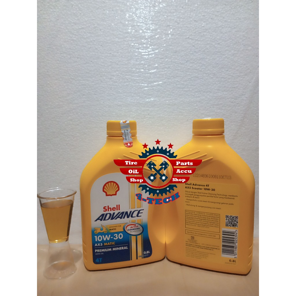 Jual OLI SHELL ADVANCE MATIC AX5 0.8L 10W-30 ORIGINAL all matic ...