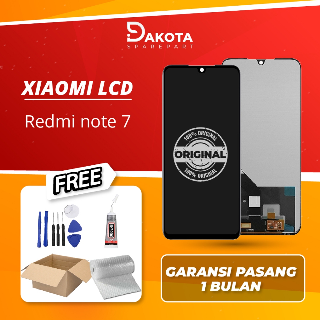 Jual [ORIGINAL] LCD XIAOMI REDMI NOTE 7 / NOTE 7 PRO FULLSET COMPLETE ORIGINAL FREE LEM ...