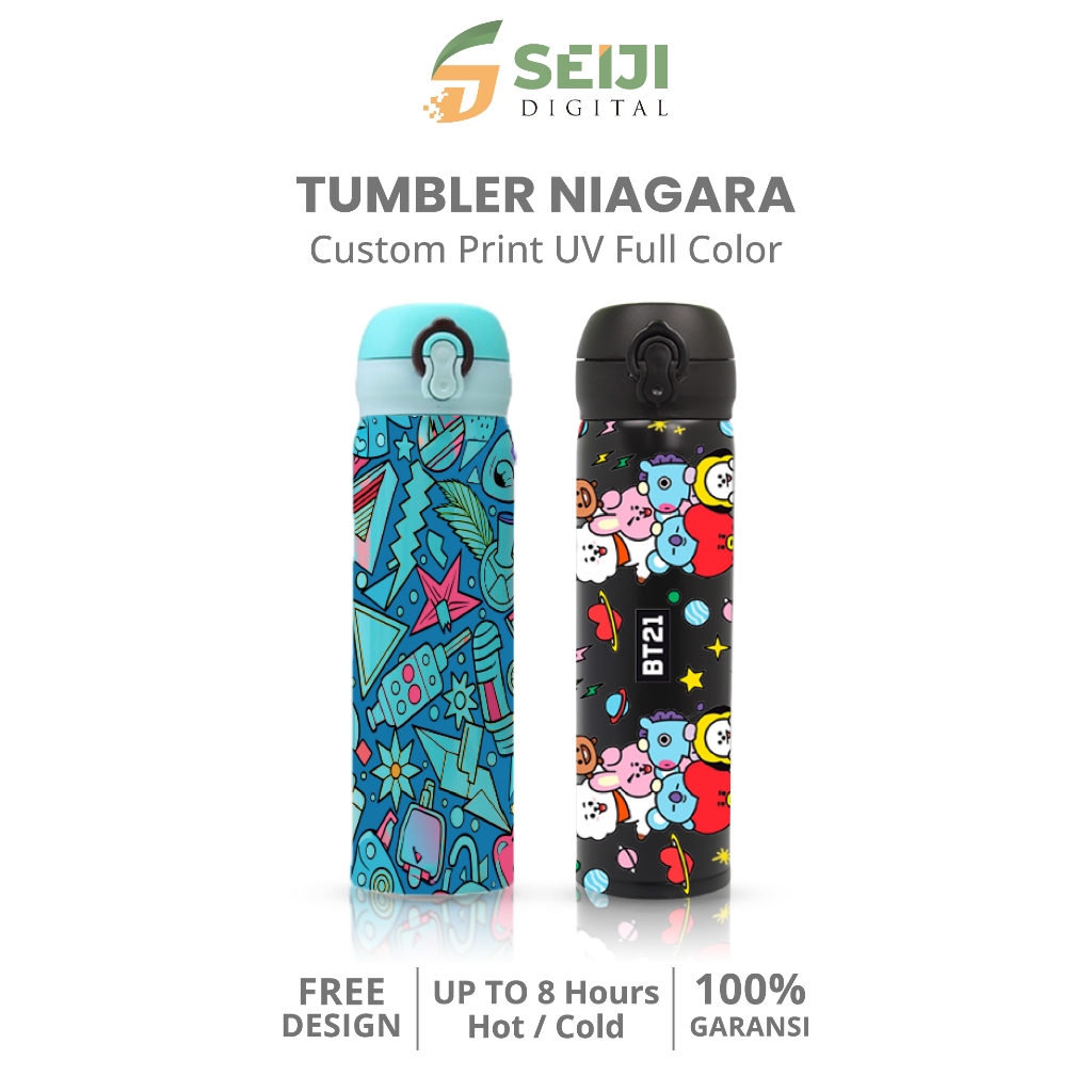 Jual Tumbler Custom Niagara Cetak UV Print Full Color Souvenir/Promosi ...