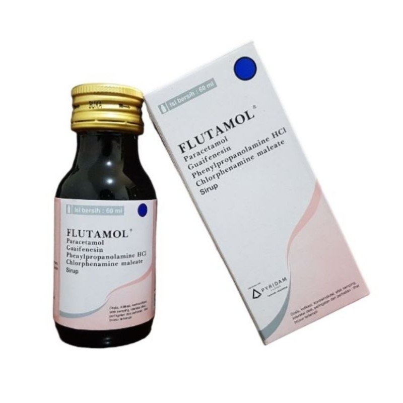 Jual FLUTAMOL SIRUP 60 ML ED : 28/02/2025 (OBAT FLU DISERTAI BATUK ...