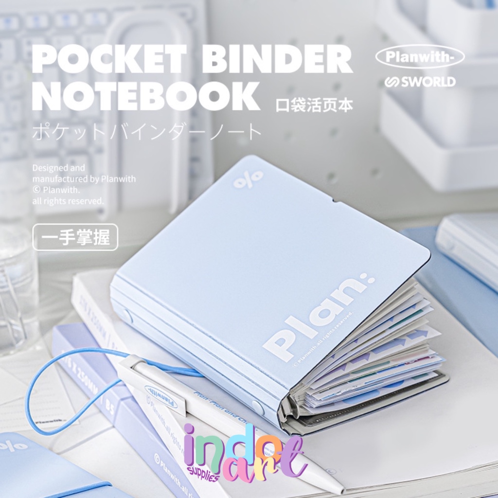 Jual (IAS) Plan With Note Book Journal Book Notebook Buku Pocket Binder Plain With Pastel A7 A6 ...