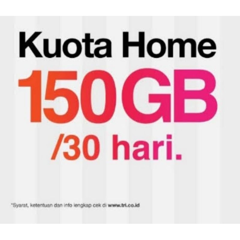 Jual KUOTA DATA TRI THREE REGULER 70GB 100GB 66GB 60GB 135GB 130GB 85GB ...