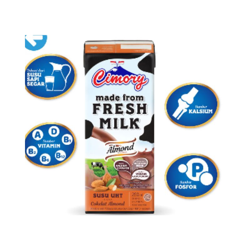 Jual Cimory Susu UHT Freshmilk 250 Ml Almond INSTAN SAMEDAY | Shopee Indonesia