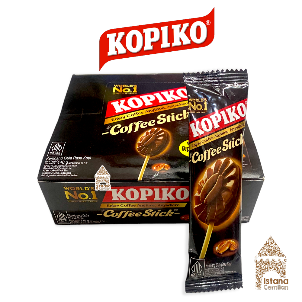 Jual Kopiko Coffee Stick Permen Lollipop / Loli BOX (isi 20 pcs ...