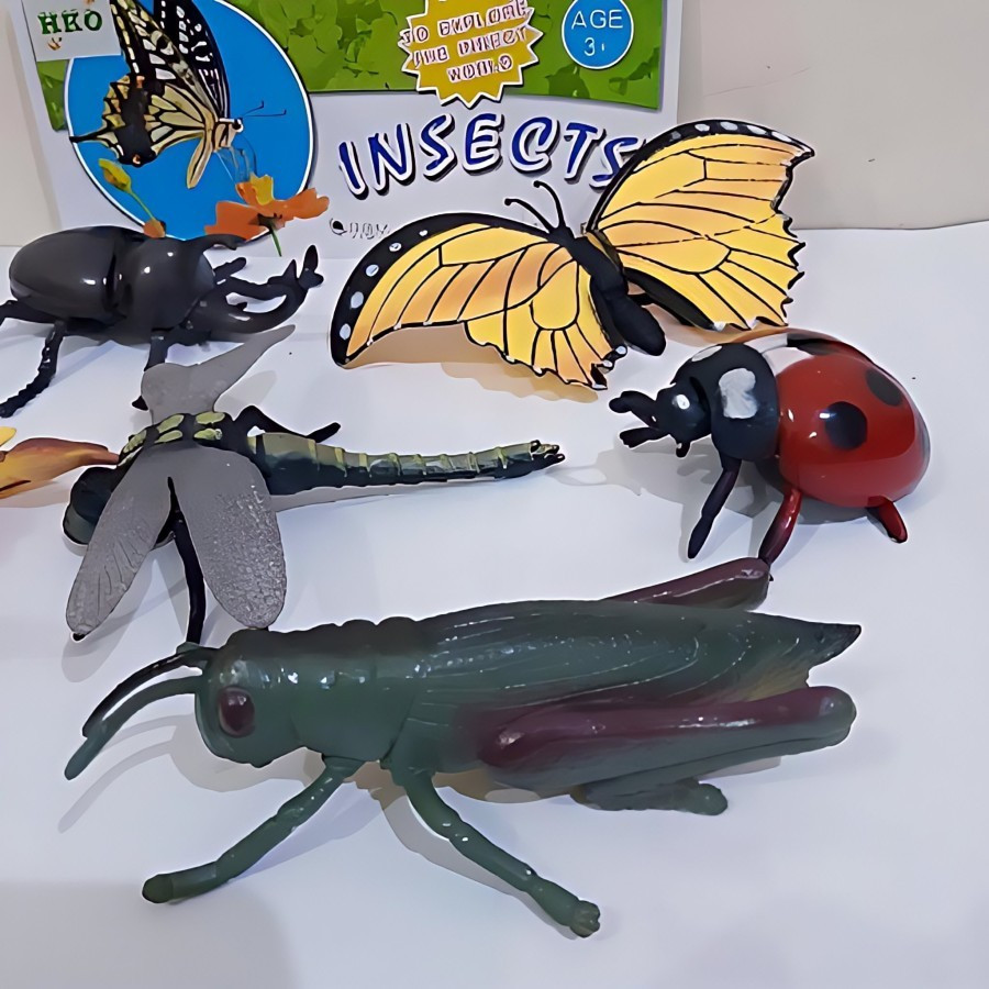 Jual Mainan Hewan Serangga Insect World Jumbo isi 6pcs - World Animal ...