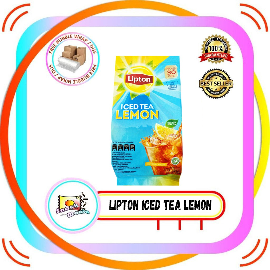 Jual Lipton Iced Ice Tea Lemon Powder ~ 510 gr | Shopee Indonesia