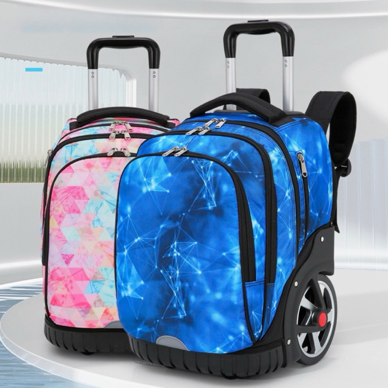 Jual Tas Troli Premium Anak Sekolah Roda Besar | Kids Teenager Trolley ...
