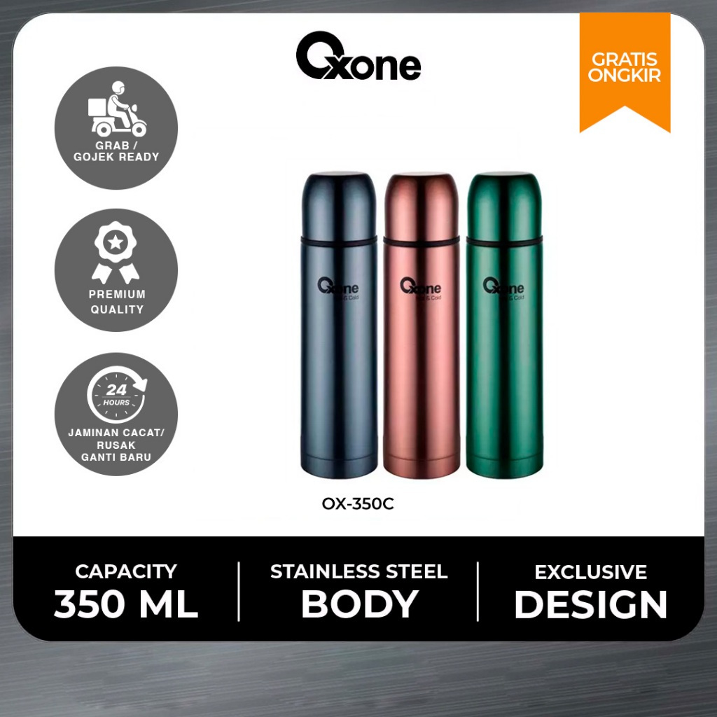 Jual OXONE THERMOS TUMBLER BOTOL MINUM BISA PANAS DAN DINGIN OX 350 C OX350C KAPASITAS 350 ML ...