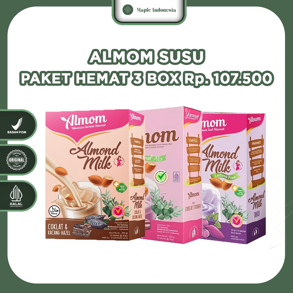 Jual [PAKET HEMAT 3 BOX] Yummys Almom Susu PELANCAR ASI ASI BOOSTER ...
