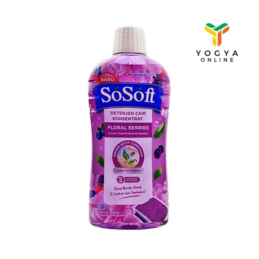 Jual So Soft Liquid Detergent Fresia & Pear Botol 700 Ml | Shopee Indonesia