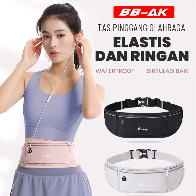 Jual BBAK Tas Pinggang Olahraga Waistbag Jogging Lari Running Belt Ukuran 48cm WATERPROOF RINGAN ...