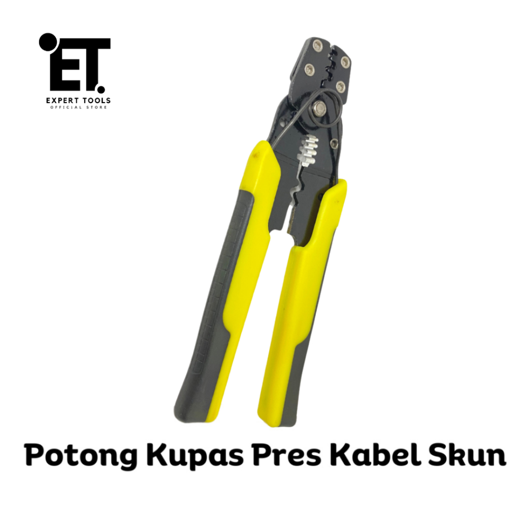 Jual Tang Potong Kupas Pres Kabel Skun Gagang Karet 8 inch / Tang ...