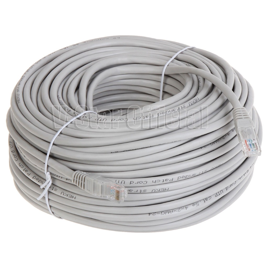 Jual Kabel Wifi Lan 50 Meter Rj45 Modem CAT-5E | Shopee Indonesia