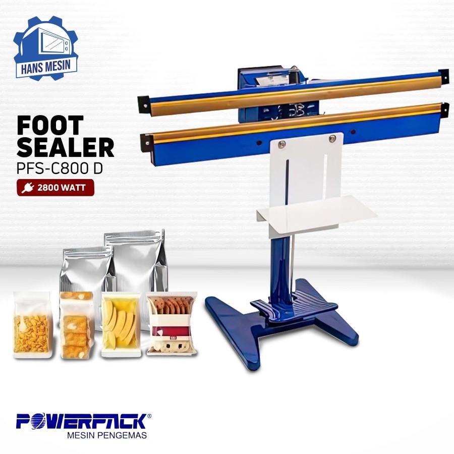 Jual POWERPACK Pedal Sealing Machine (Double Heater) PFS-C800/D / Alat ...