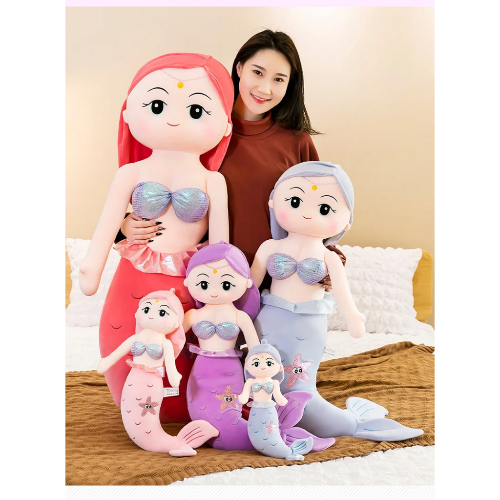 Jual Boneka Putri Duyung Jumbo Import Ukuran 90 cm Stuffed Mermaid ...