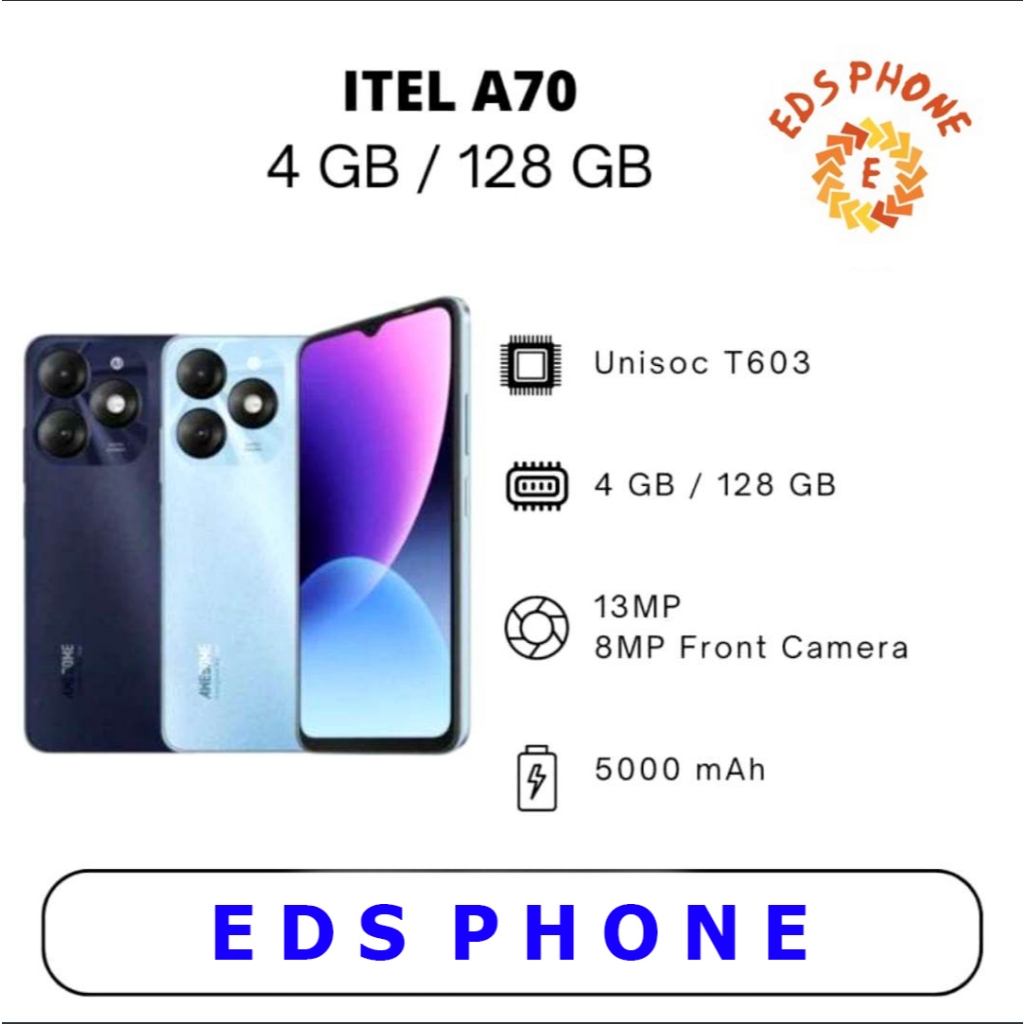 Jual ITEL A70 4/64 GB GARANSI RESMI | Shopee Indonesia