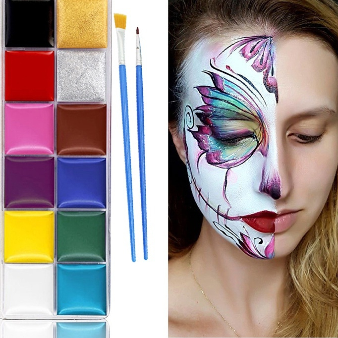 Jual Cat Wajah 12 Warna Body Face Painting Painting Wajah Body Painting ...