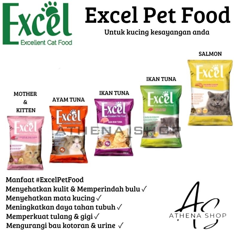 Jual Excel Cat Food, Pakan Kucing Varian Rasa Tuna Bentuk Ikan 500gram ...